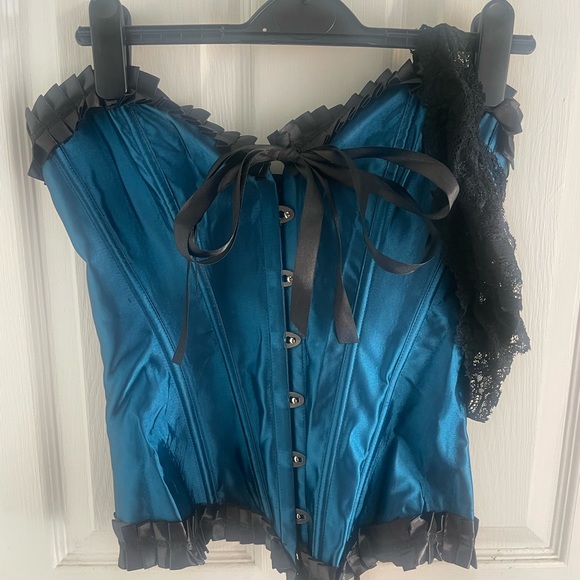 Adore Me | Intimates & Sleepwear | Turquoiseblack Laced Bustier Waist ...